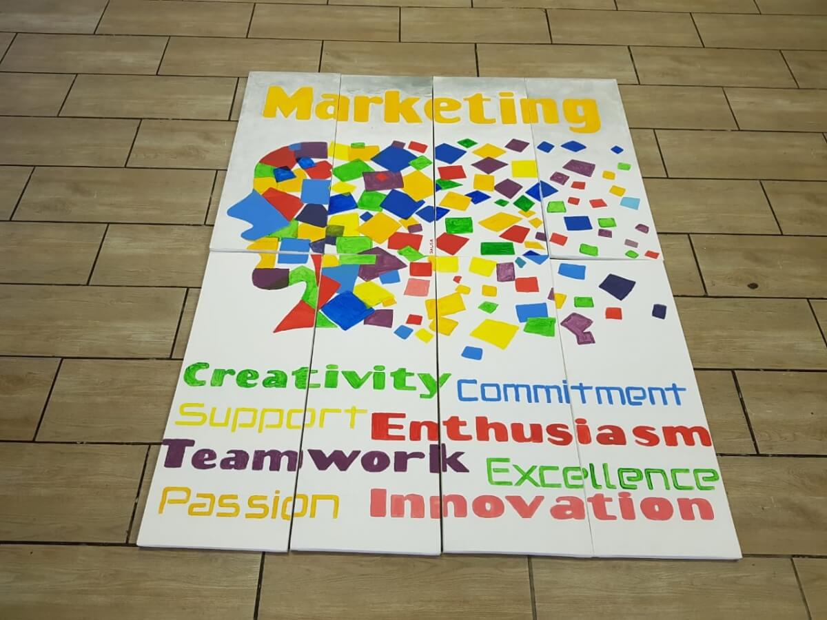 Marketing Department Team building Mural - Jozi Events
